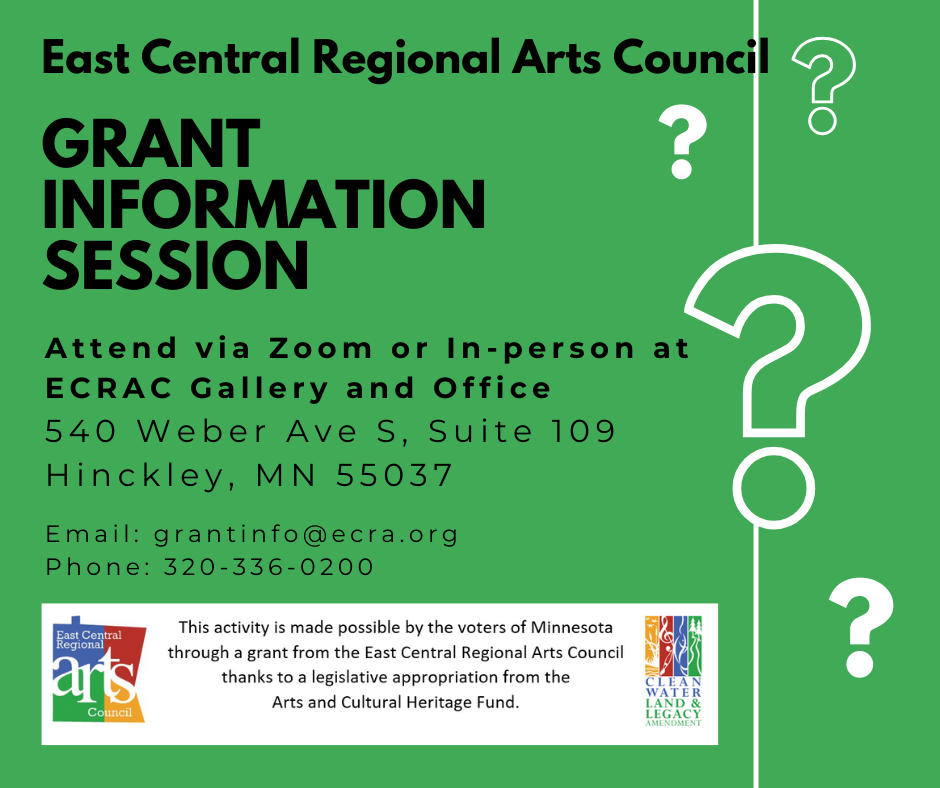 In-person Grant Info Session for ARTISTS | ECRAC